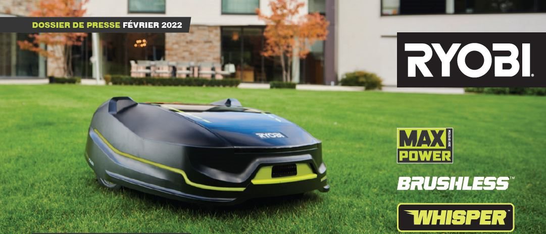 Ryobi® présente ROBOYAGI™ : la tondeuse robot autonome, silencieuse et ...